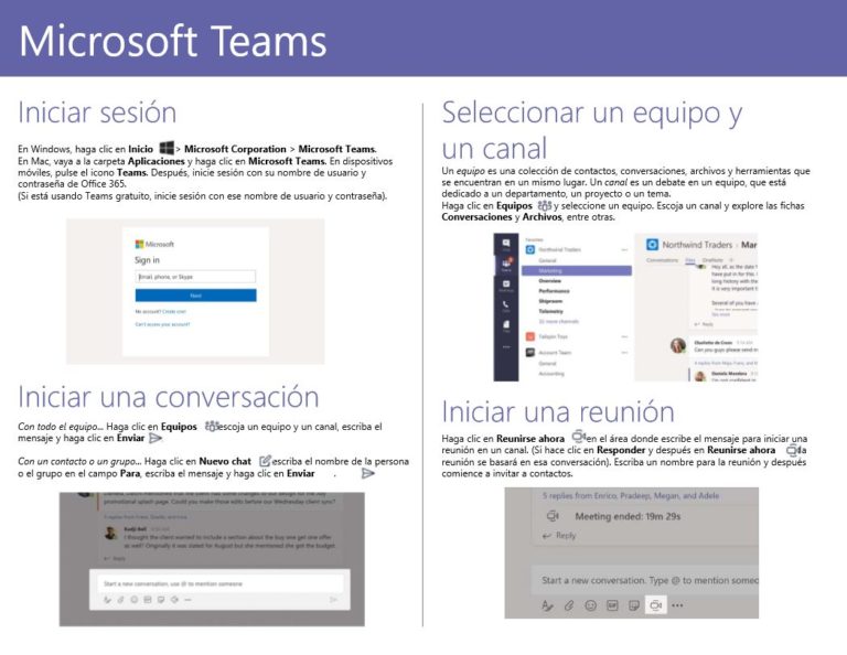 Guías rápidas sobre el uso de Microsoft Teams – Microsoft Pulse